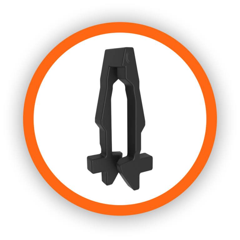 Low Profile Snap Fit Clip - Nifco